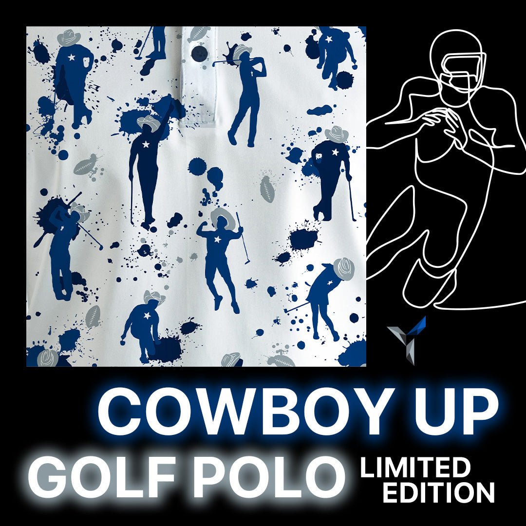 Dallas Cowboys Themed Polo Shirt |White | Shop Now – Yatta Golf