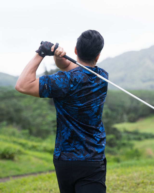 Dark Blue Golf Shirt - Midnight Blue. Only $39.95. – Yatta Golf