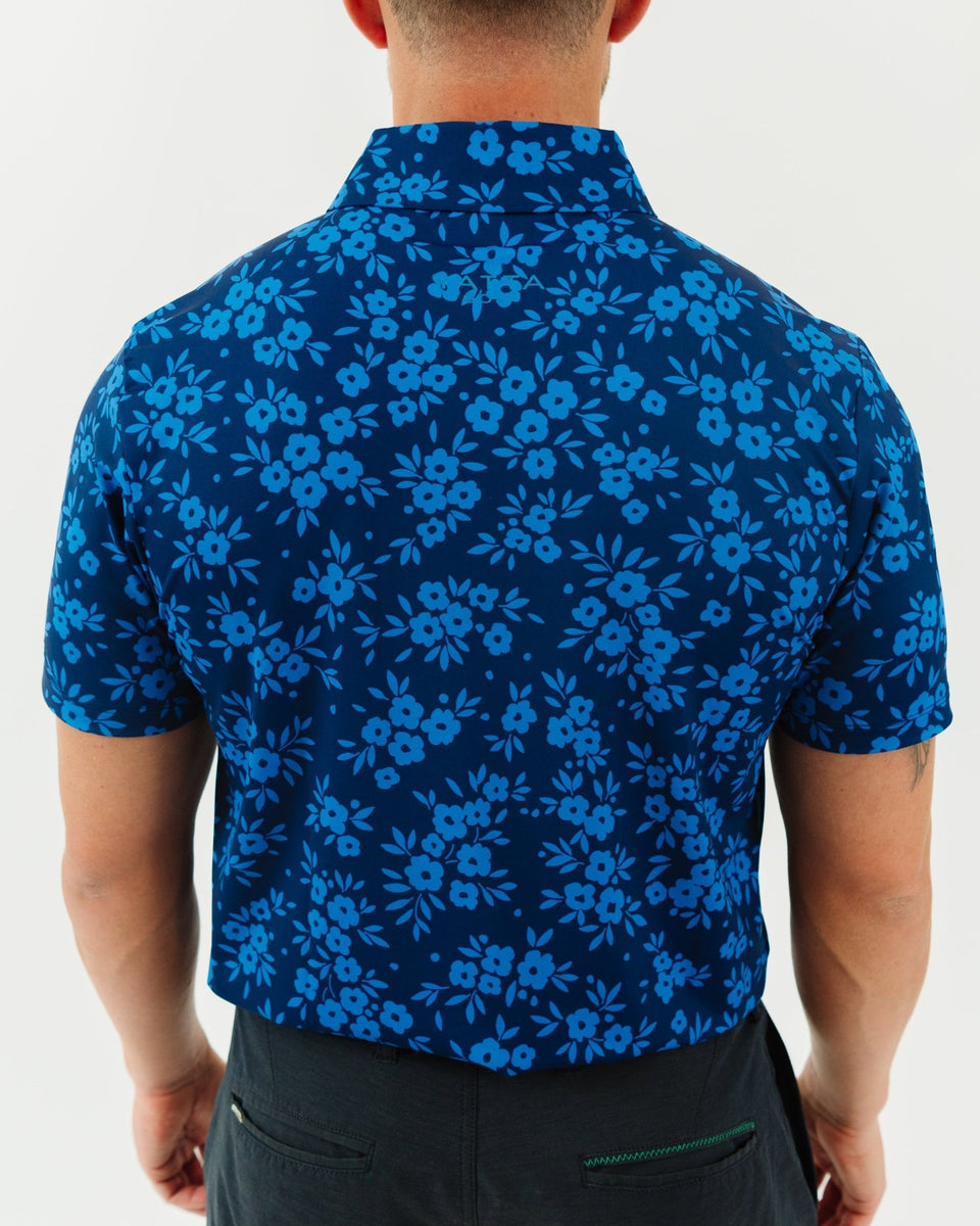 Navy Daisy Golf Shirt | Only $39.95 | By Yatta Golf
