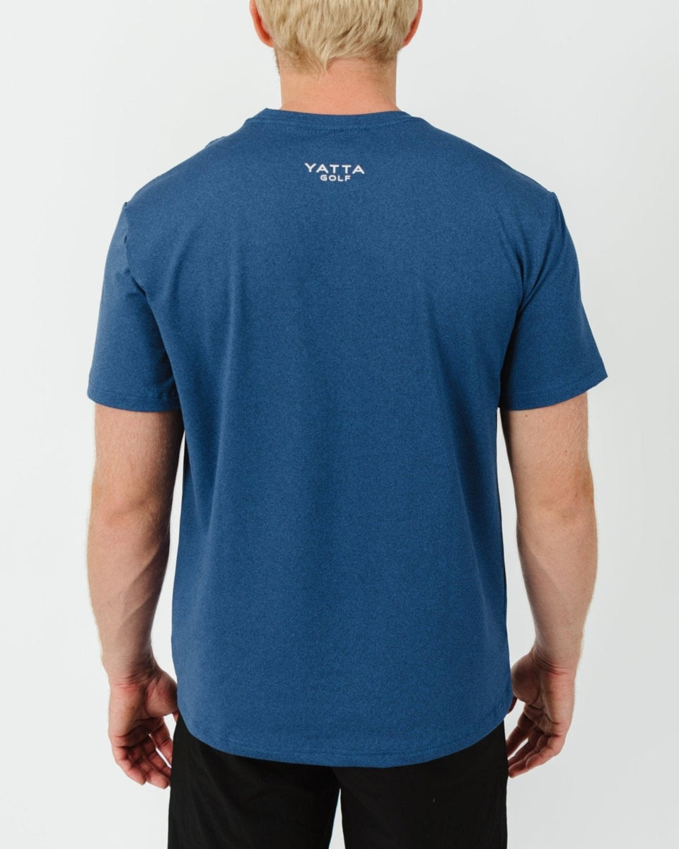Blue T-Shirt | Soft Performance Fabric | By Yatta – Yatta Golf