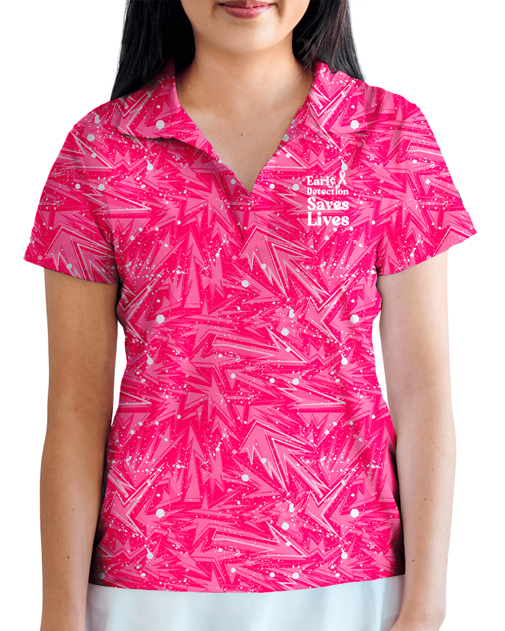 Women's Pow Polo Cancer Awareness Edition – Yatta Golf
