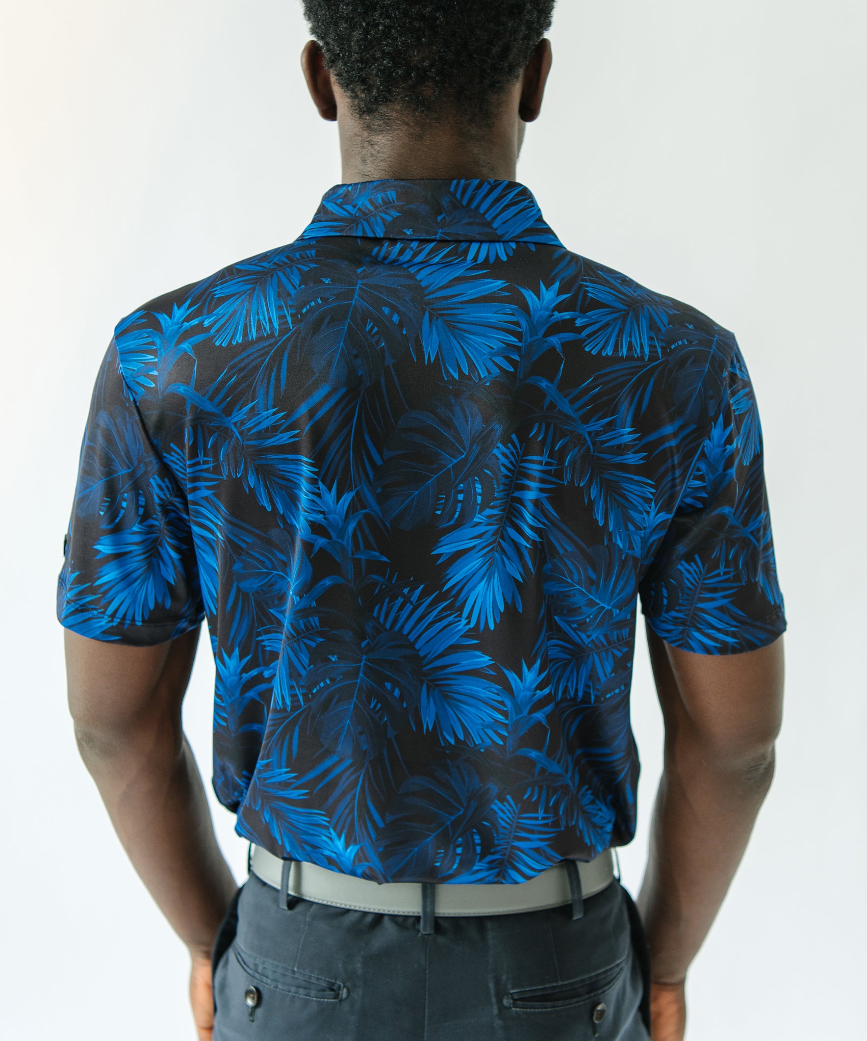 Dark Blue Golf Shirt - Midnight Blue. Only $39.95. – Yatta Golf