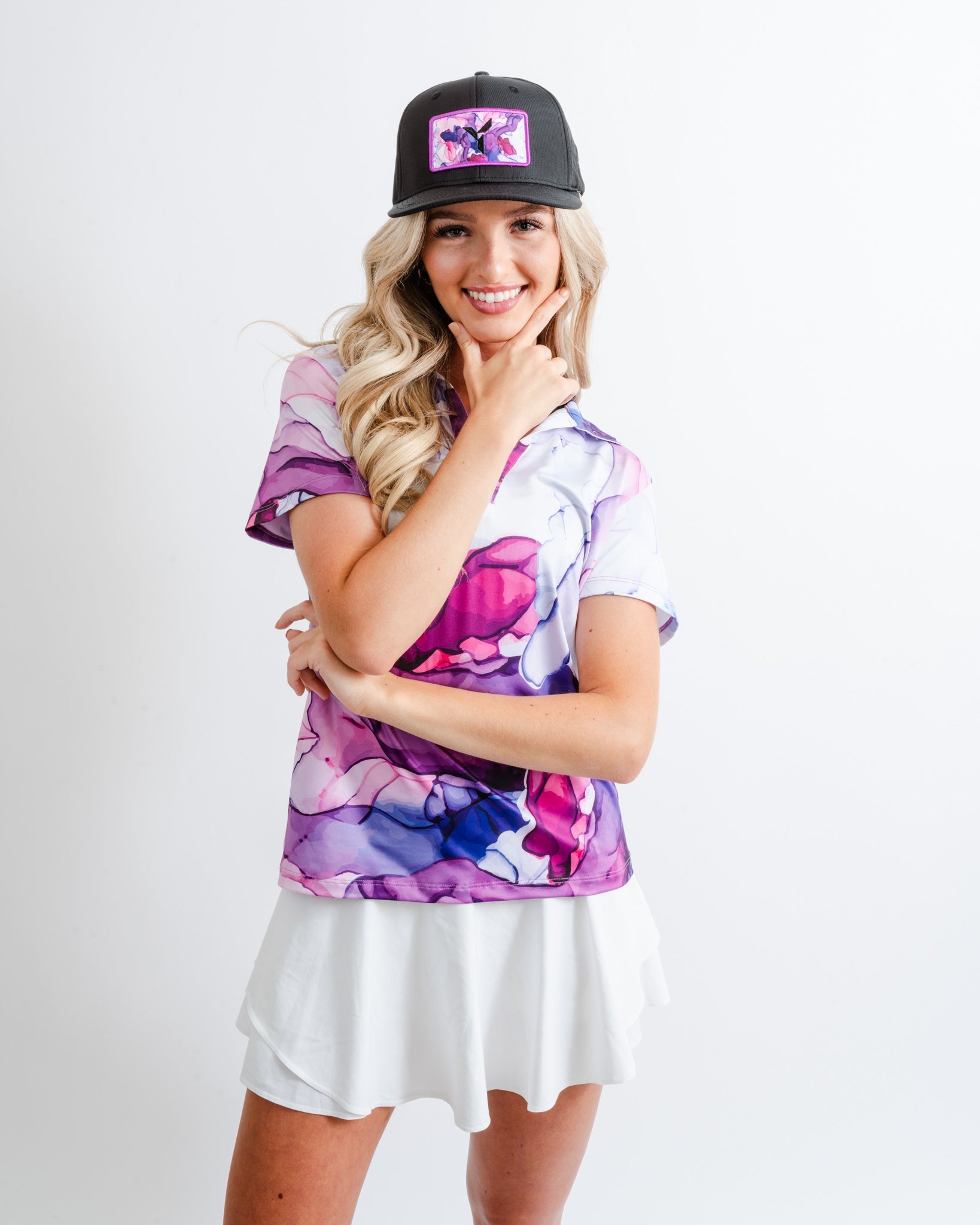 Black Golf Hat For Men & Women - Purplicious Hat. Only $24.95. – Yatta Golf