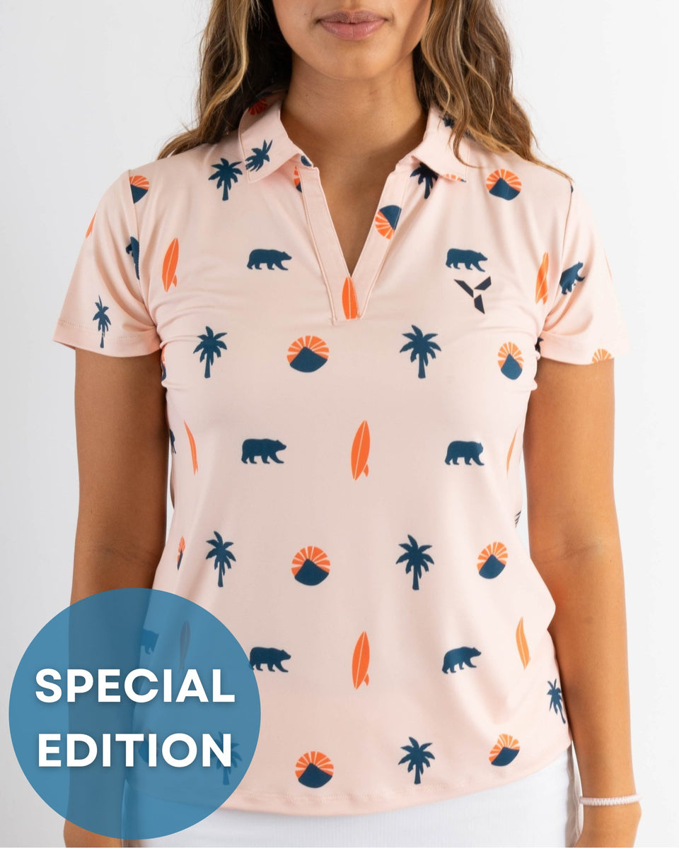 Women's Beach Golf Shirts. California Special Edition. Only $49.95 ...